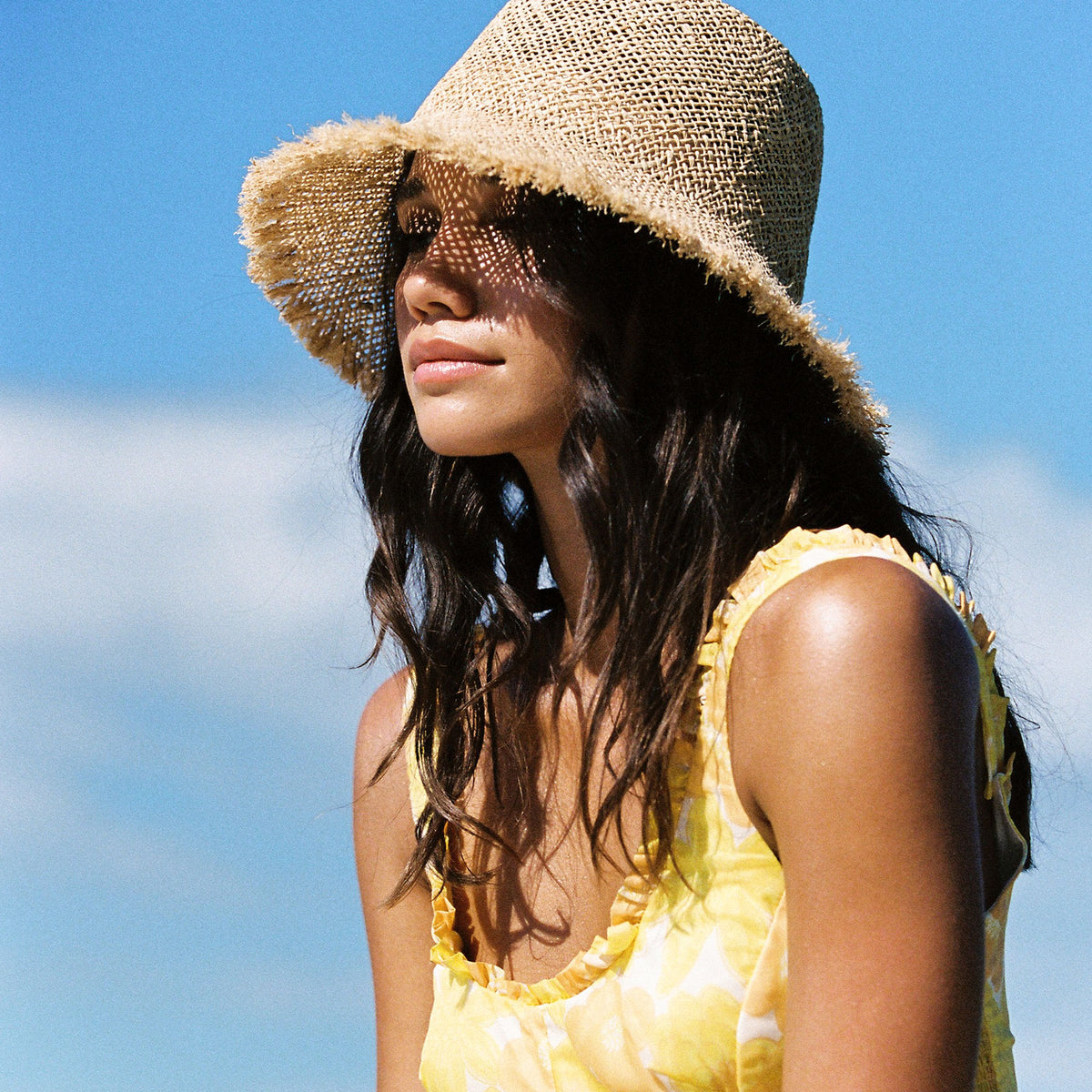 Reef Bucket - Straw Bucket Hat in Natural | Lack of Color
