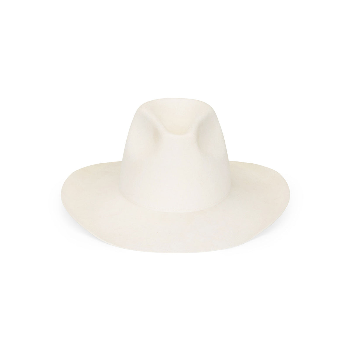 Nash Western - Wool Felt Cowboy Hat in White | Lack of Color