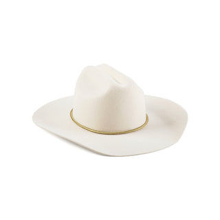 The Ridge - Wool Felt Cowboy Hat in White | Lack of Color